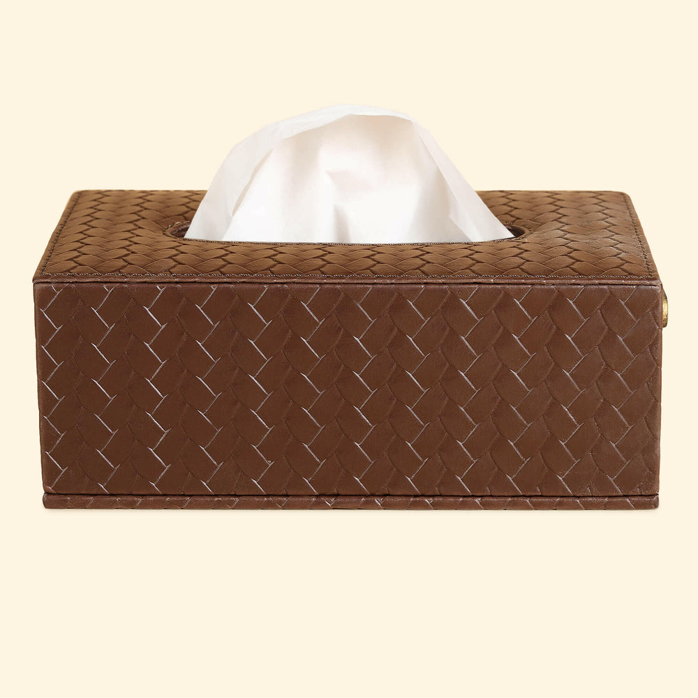 Entwine Brown Tissue Box