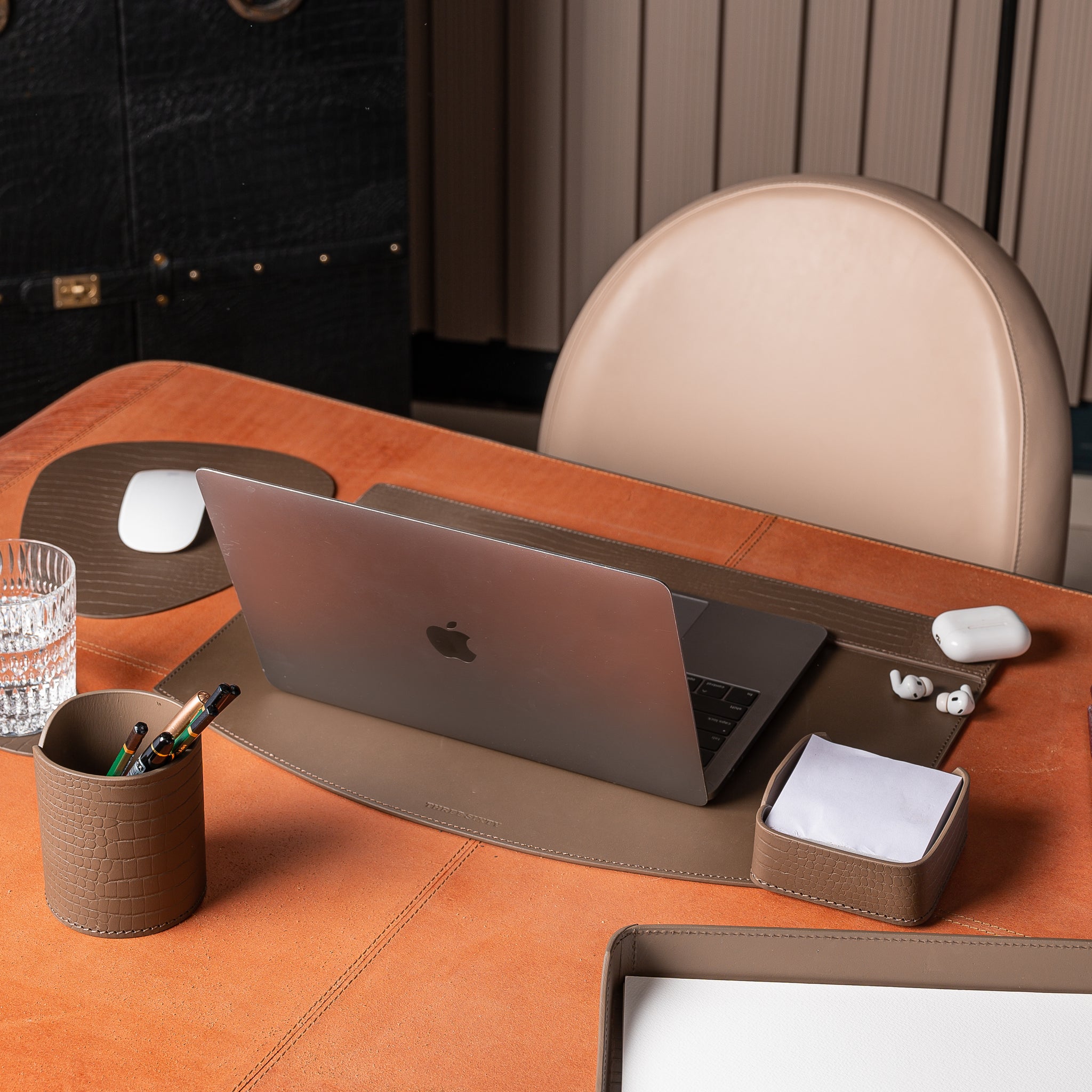 Sterling Desk Blotter Taupe