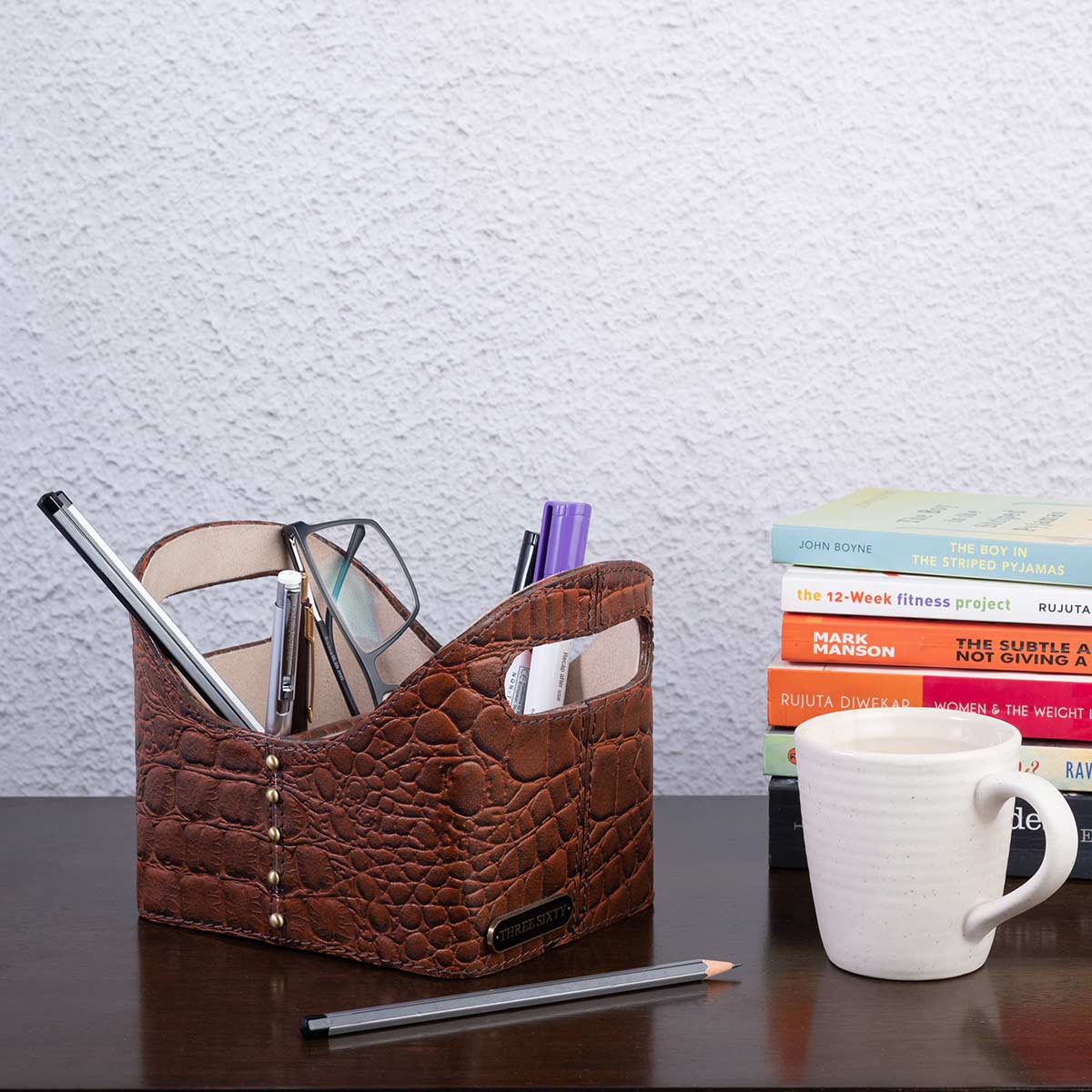 Eden Desk Organiser/Caddy Tan