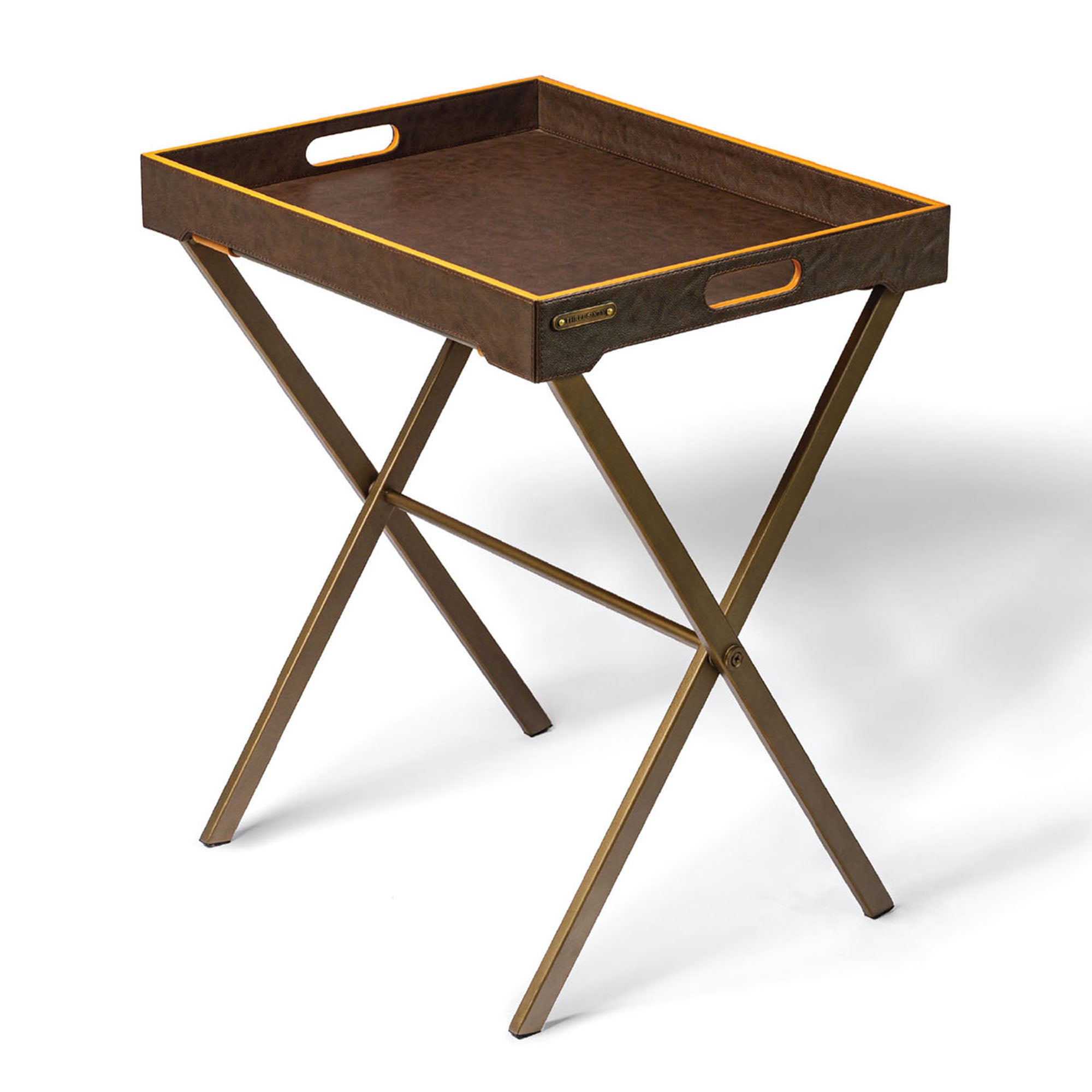 Dual Tone Butler Tray Brown