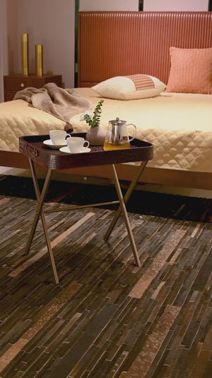 Buy Tray On Stand Croco Blue Online in India - Three Sixty Leather