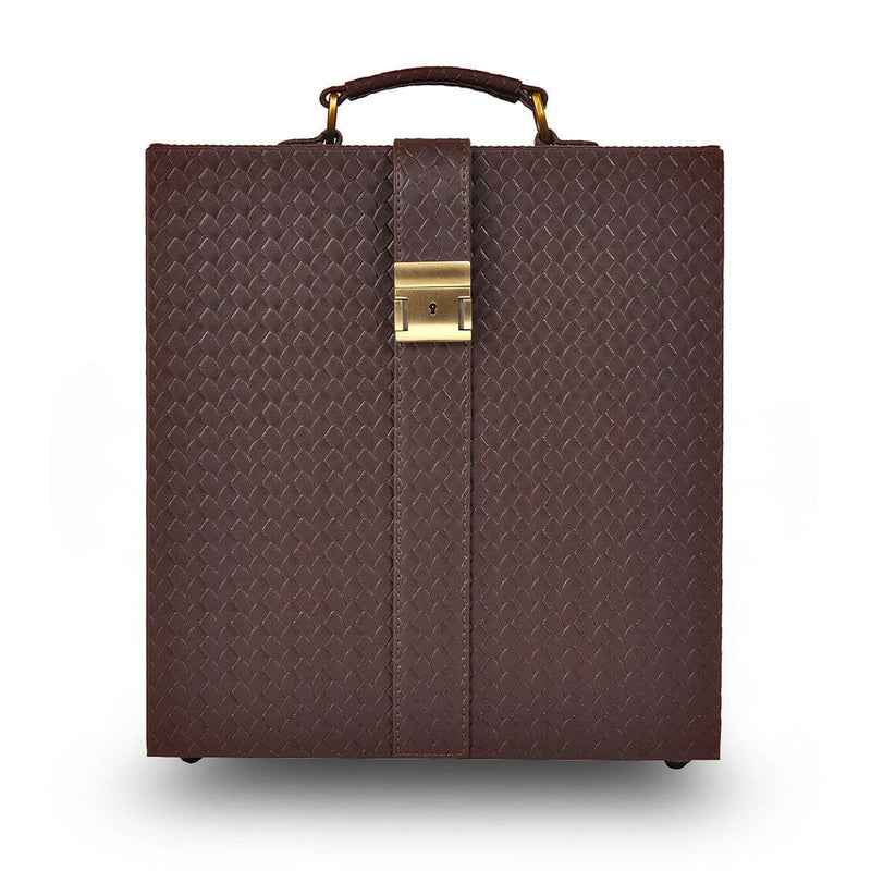 Entwine Briefcase Portable Bar Brown
